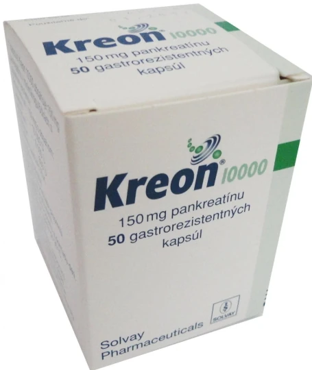 KREON 10 000 50 gastrorezistentných tabliet - skladom | BENULEKAREN.sk
