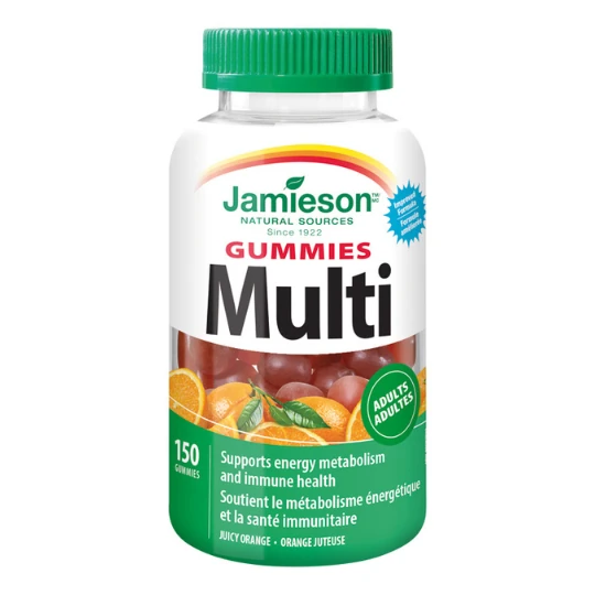 JAMIESON Multi gummies pre dospelých želatínové pastilky s pomarančovou ...
